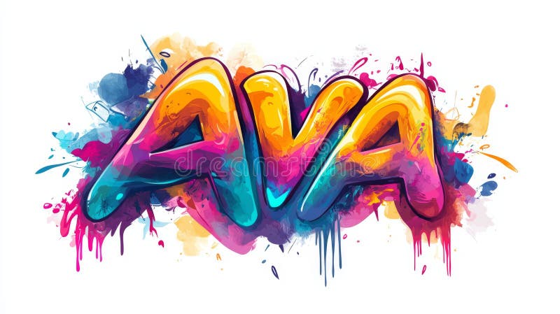 Graffiti de lava stock de ilustración. Ilustración de chapoteo - 349293031