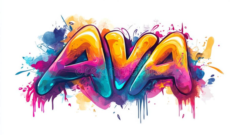 Graffiti de lava stock de ilustración. Ilustración de chapoteo - 349293031