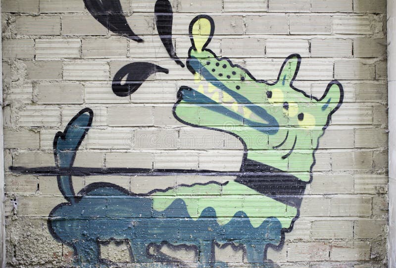 Graffiti dog editorial stock photo. Image of abstract - 53009458