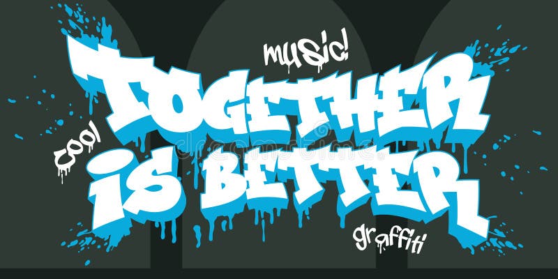 Graffiti Flat Vector Illustration and within Public View Stock Vector ...