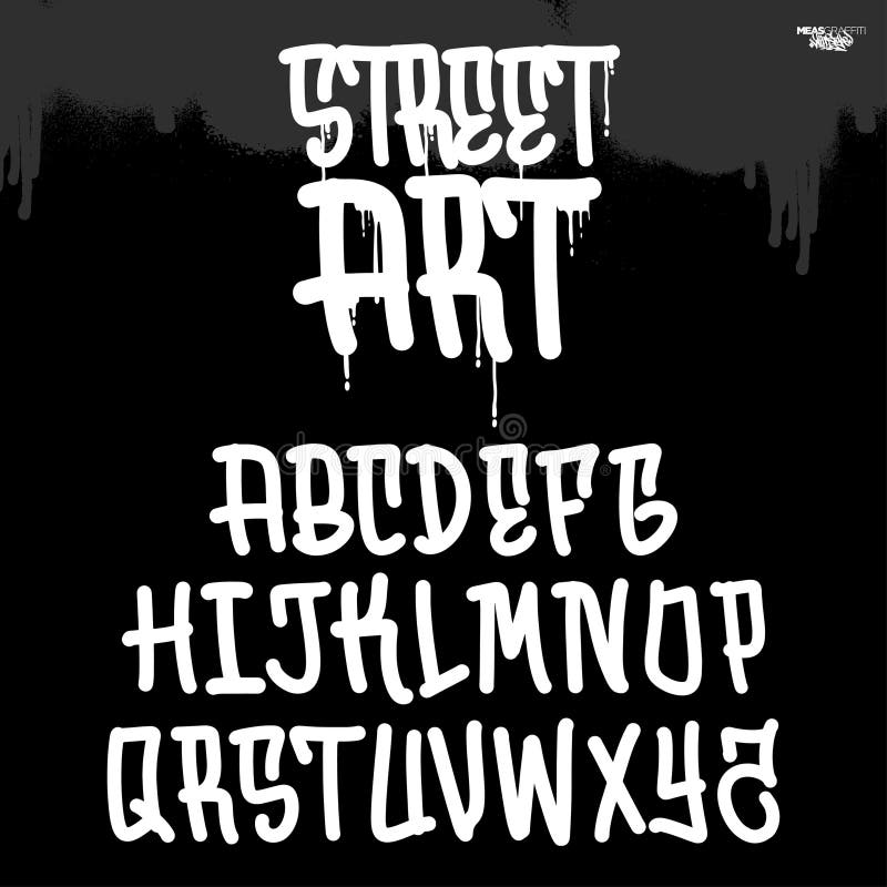 Amazing Vector Graffiti Alphabet. Urban Street Art Graffiti Font Style ...