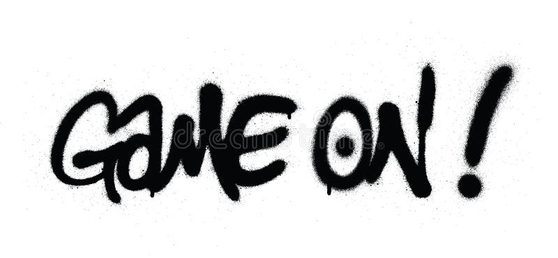 Graffiti Huh ?! Text Sprayed In Black Over White Stock Vector ...