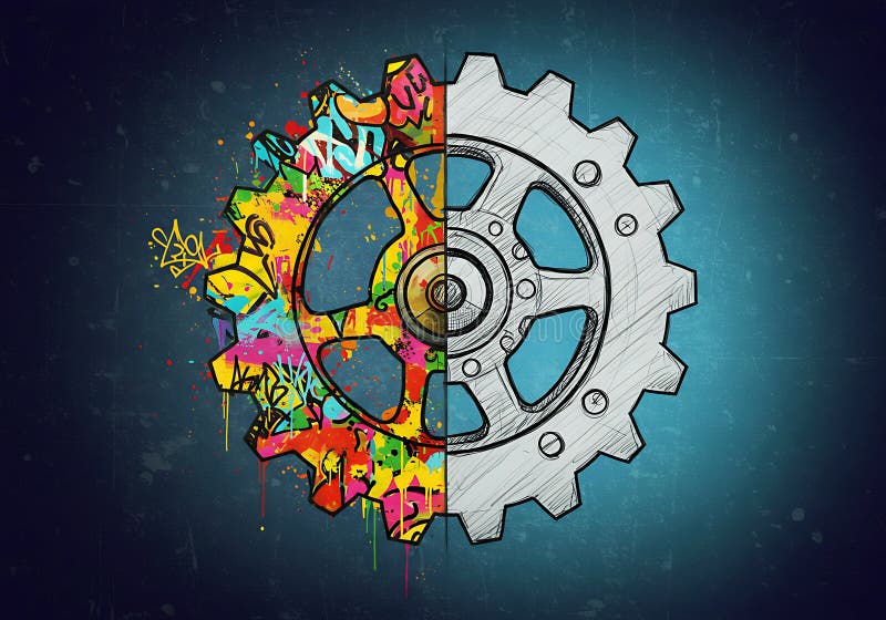 Merging Creativity Stock Illustrations – 5,828 Merging Creativity Stock ...