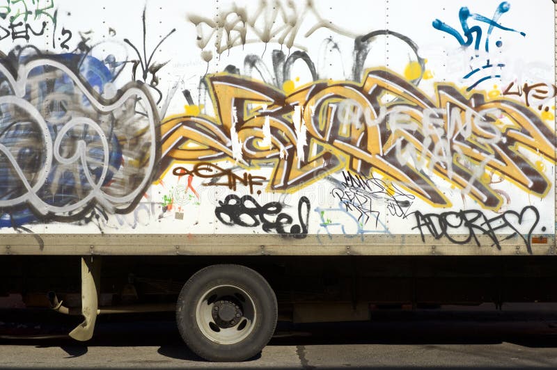 Graffiti on the Go stock photo. Image of colourful, color - 4774748