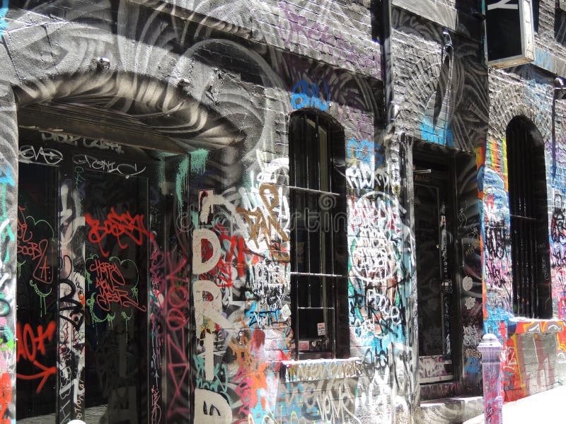 Graffiti Graffito in Melbourne Editorial Stock Photo - Image of street ...