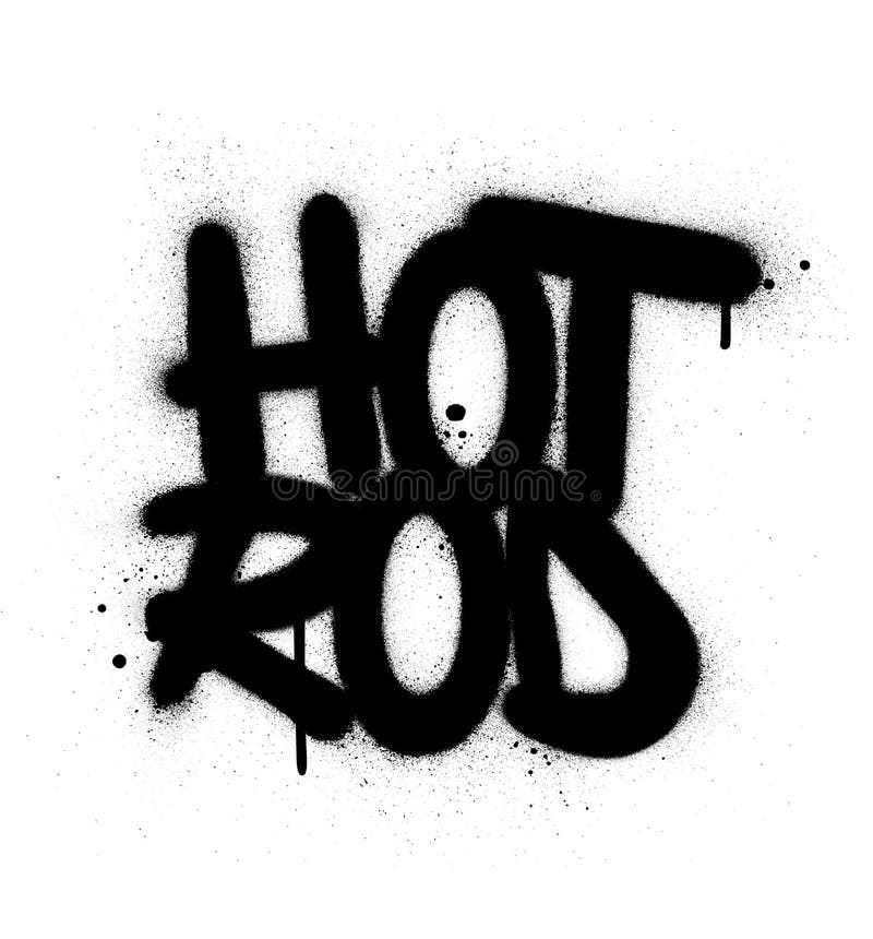 Graffiti Huh ?! Text Sprayed in Black Over White Stock Vector ...