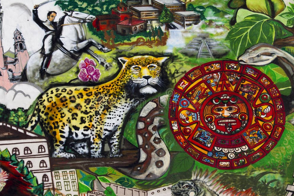 Graffiti Interbrigadas Detail Editorial Photo - Illustration of leopard ...