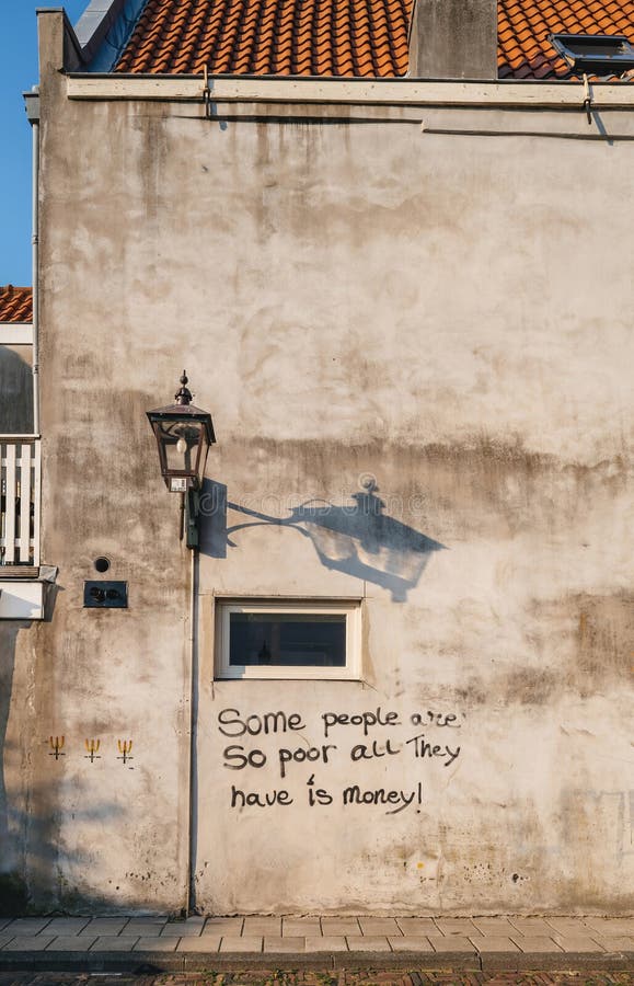 Graffiti Message on Haarlem Wall Editorial Stock Photo - Image of ...