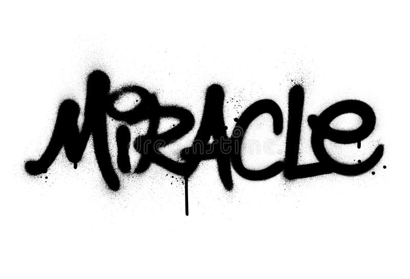 Word Miracle. Vector Zentangle Object for Decoration Stock Vector ...