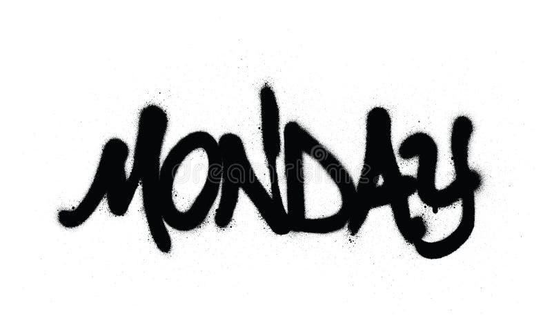 Monday word stock illustration. Illustration of beautiful - 114636822