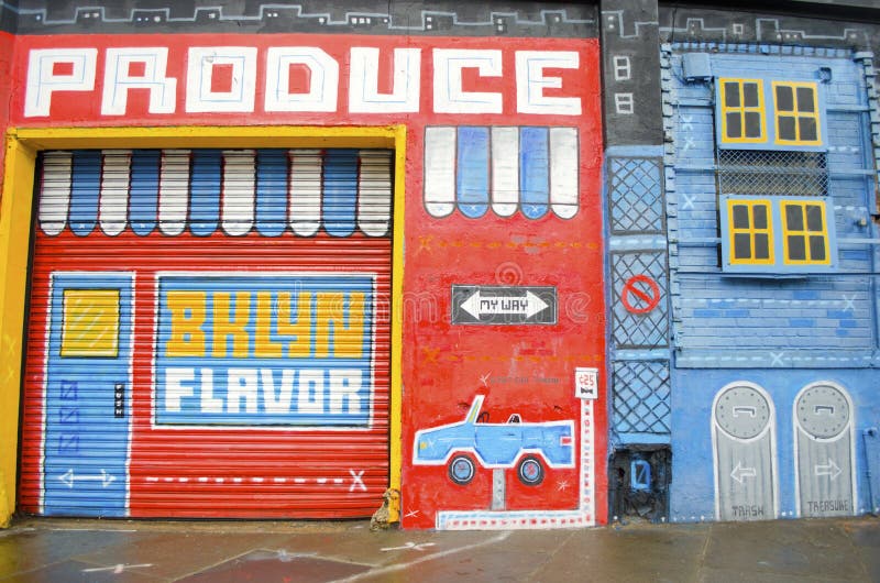 Old Storefront with Graffiti Stock Image - Image of buffalo, graffiti ...