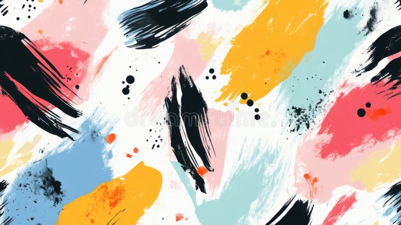 Graffiti, Painted with a Brush and Heavily Diluted Watercolors. Black ...