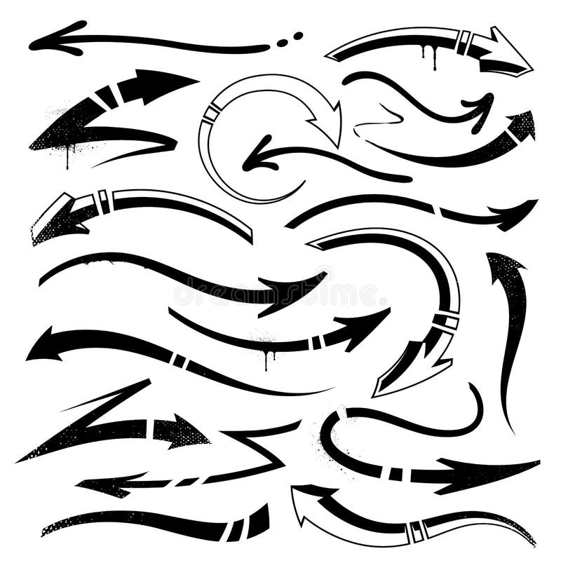 Graffiti Alphabet Mit Pfeilen Arrow Circle SVG Pijlen Met Harten