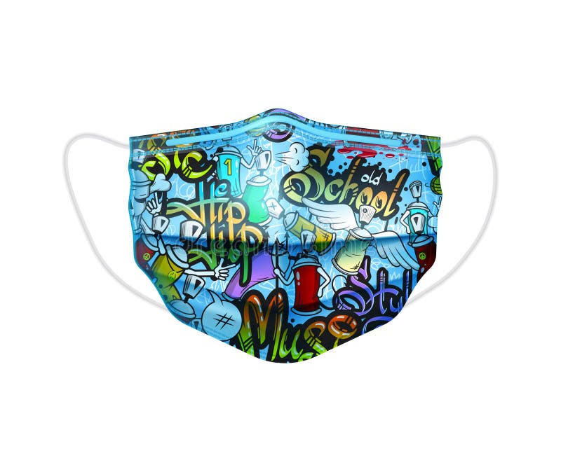Face Mask Graffiti Stock Illustrations – 442 Face Mask Graffiti Stock ...