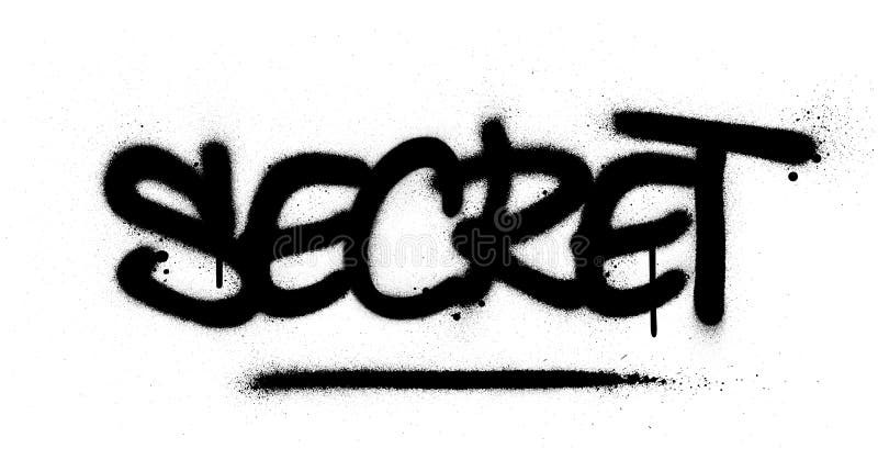 Word Secret. Vector Decorative Zentangle Object For Decoration Stock ...