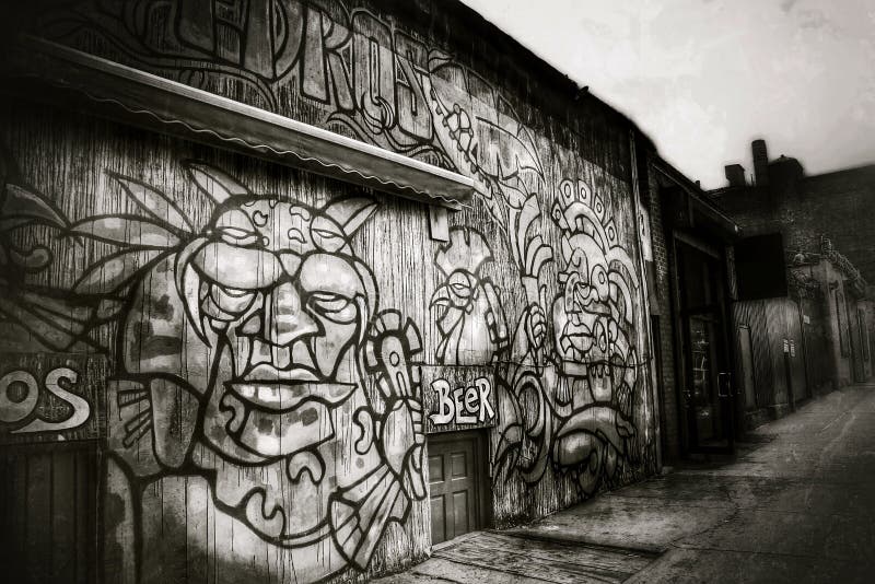 Graffiti on the Side of a Building Editorial Stock Photo - Image of ...