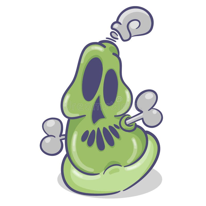 Graffiti Spray Cartoon Character. Squeezed. on White Background Stock ...