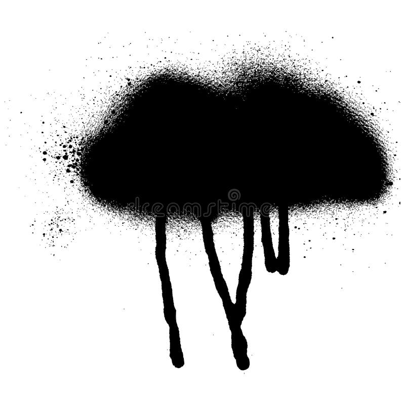 Graffiti Spray Design Element Stock Vector - Illustration of texture ...