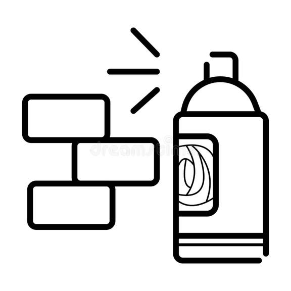 Graffiti spray icon stock illustration. Illustration of graphic - 136082073