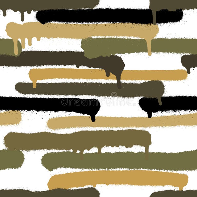 Graffiti Spray Paint Seamless Pattern. Vector Illustration. Stock ...