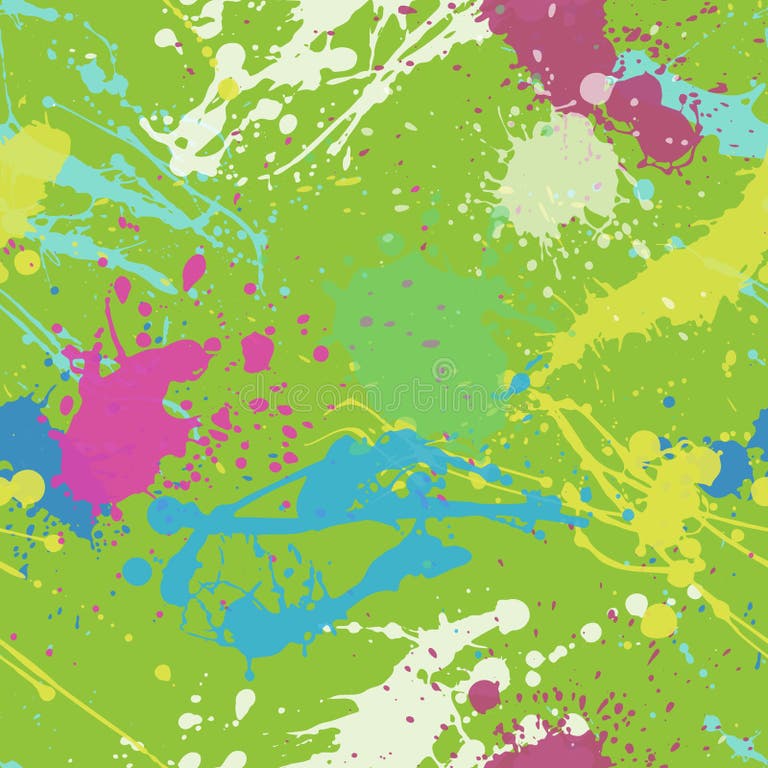 Graffiti Spray Paint Seamless Pattern. Vector Illustration. Stock ...