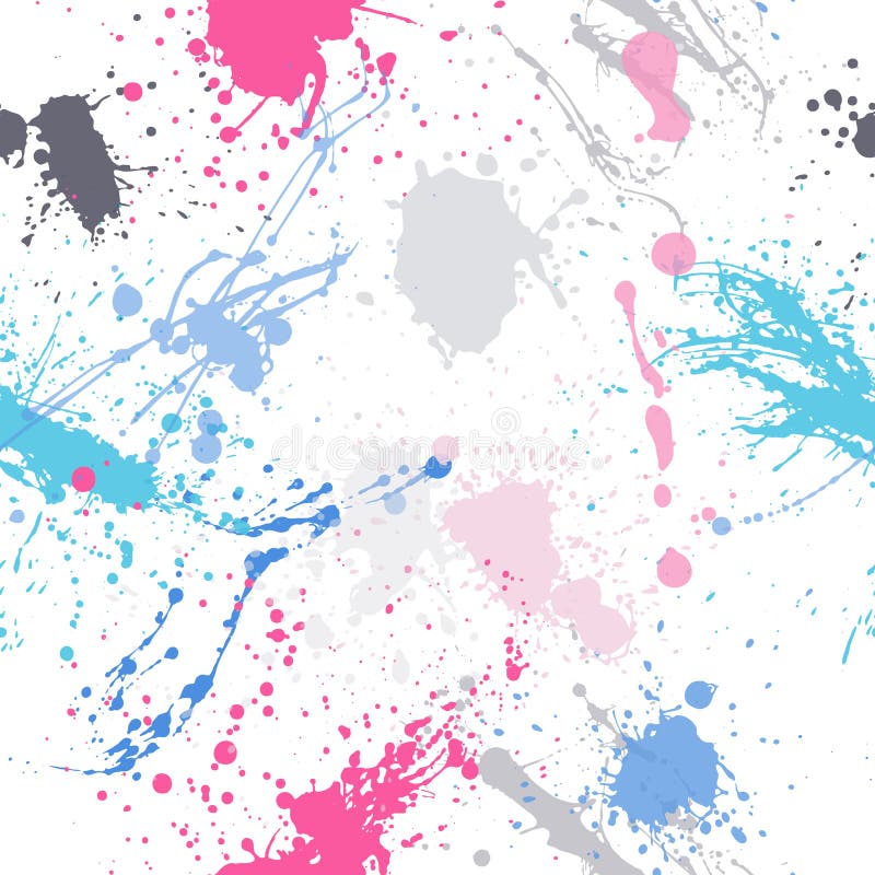 Graffiti Spray Paint Seamless Pattern. Vector Illustration. Stock ...
