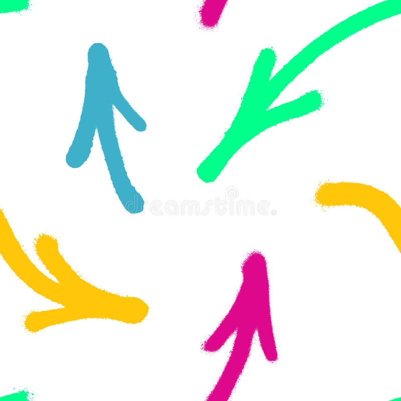 Graffiti Spray Paint Seamless Pattern. Vector Illustration. Stock ...