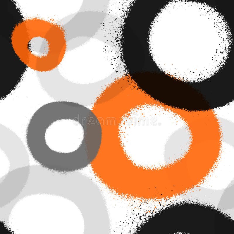 Graffiti Spray Paint Seamless Pattern. Vector Illustration. Stock ...