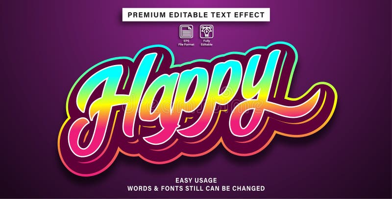 Graffiti Style Editable Text Effect Stock Vector - Illustration of ...