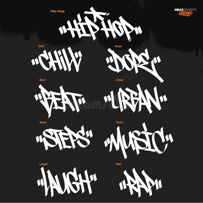 Hand Drawn Graffiti Words Stock Illustrations – 325 Hand Drawn Graffiti ...