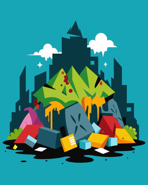 Garbage Piles Vector Stock Illustrations – 97 Garbage Piles Vector ...