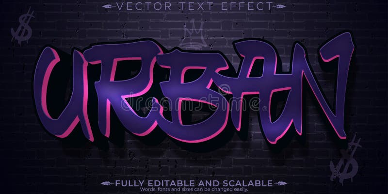 Graffiti Text Effect, Editable Spray and Street Text Style Stock Vector ... Graffiti Text Effect, Editable Spray and Street Text Style Stock Vector ...