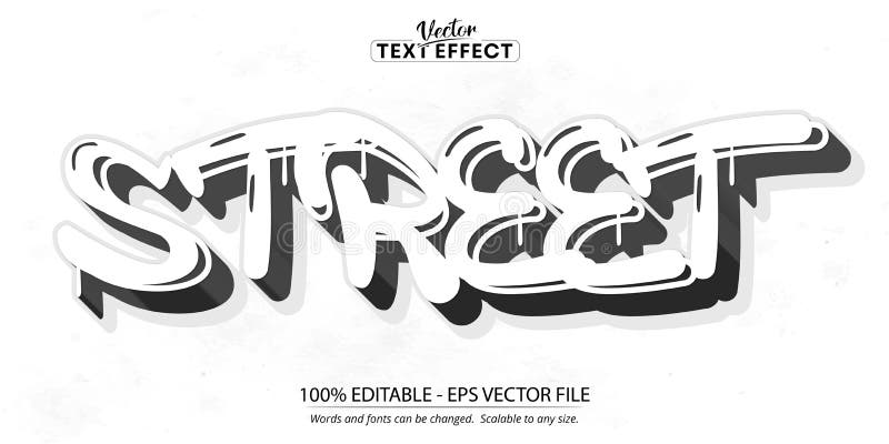 Graffiti Text Effect, Editable Urban Text Style Stock Vector ... Graffiti Text Effect, Editable Urban Text Style Stock Vector ...