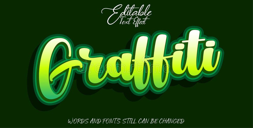 Editable Fonts Graffiti Stock Illustrations – 741 Editable Fonts ...