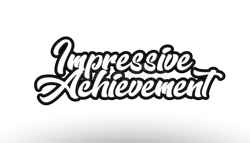 Impressive Hand Written Word Text for Typography Design Stock Vector ...