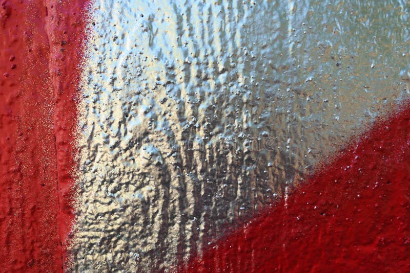 Graffiti Texture on Wooden Material in Silver Red. Backdrop Stock Image ...