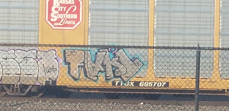 Graffiti Train Cart Art Cool Editorial Photo - Image of graffiti, train ...