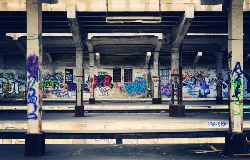 Graffiti under a bridge stock image. Image of paint, urban - 31151787