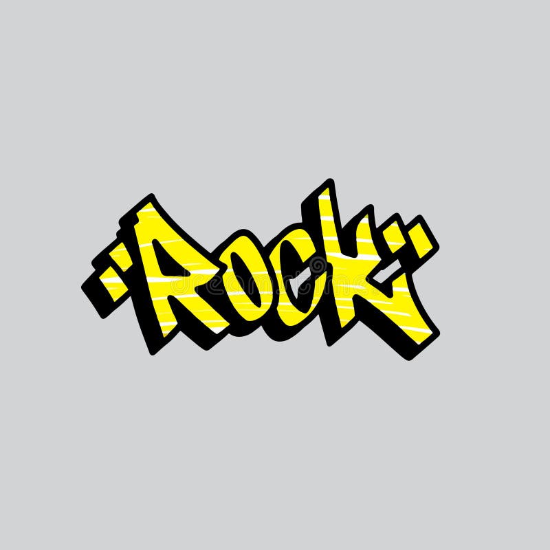 Graffiti Vector Tagging Letter Word Text Stock Vector - Illustration of ...