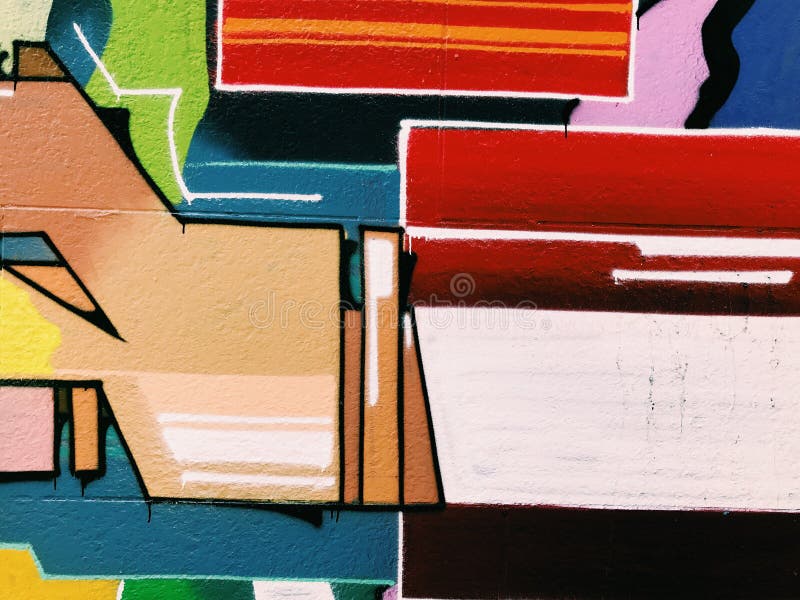 Graffiti Wall Background. Urban Street Art Stock Illustration ...