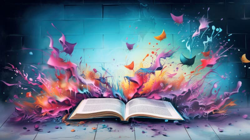 Wall Graffiti Library Stock Illustrations – 9 Wall Graffiti Library ...