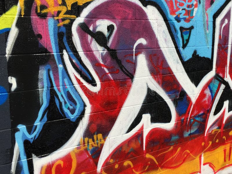 Graffiti Wall. editorial stock photo. Image of city, color - 82345798