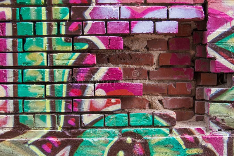 Graffiti Broken Wall Brick Wall Graffiti Hole Vectors Download Free