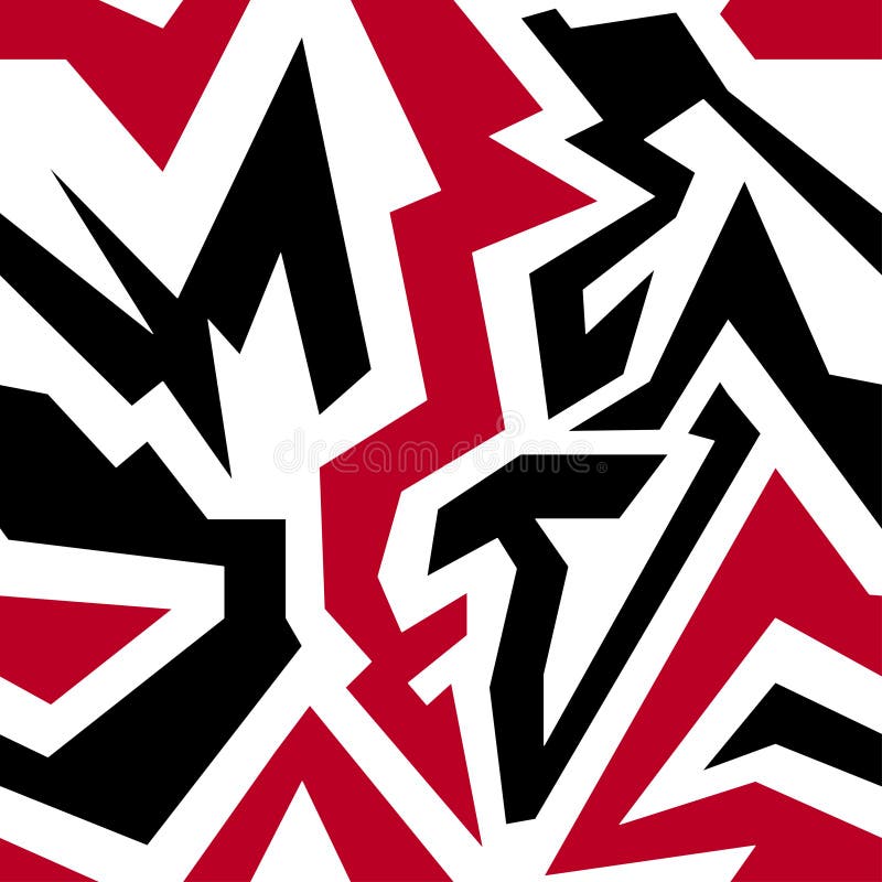 Graffiti on a White Background Grunge Texture Geometric Seamless ...