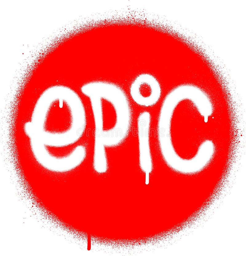Epic Word Logo Icon on a White Background Stock Illustration ...