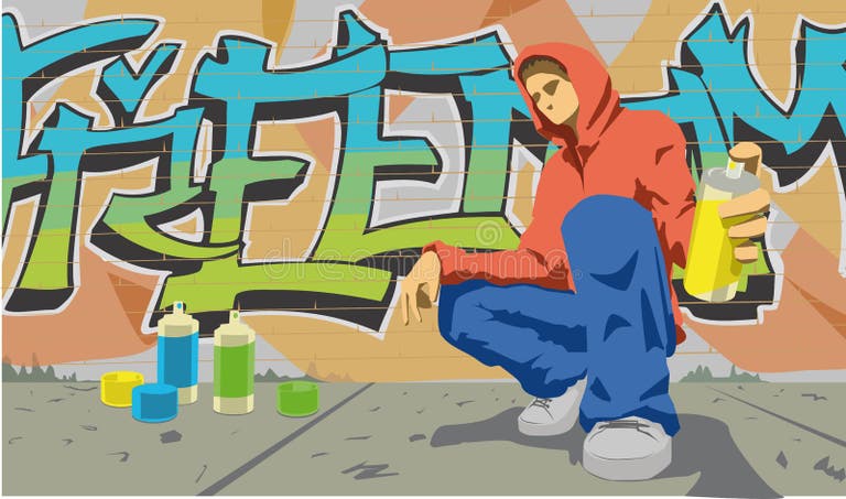 Graffiti Writer Stock Illustrations – 452 Graffiti Writer Stock ...