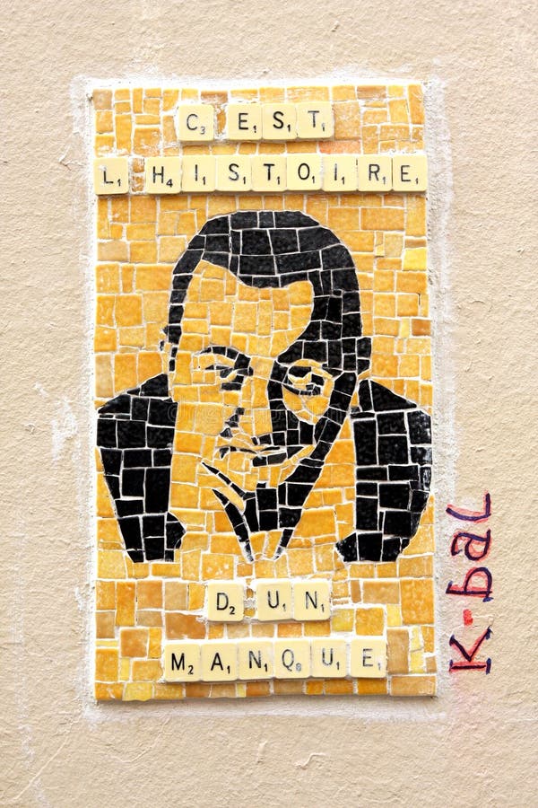 Graffitis on a Bar in Paris Editorial Stock Image - Image of paris ...