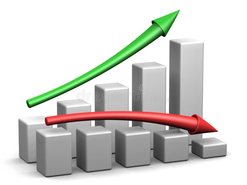 Grafico profitti e perdite illustrazione di stock. Illustrazione di ...