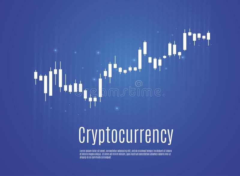 Grafiek Van Cryptocurrency Grafiek En Analytics Van Cryptografie Vector ...