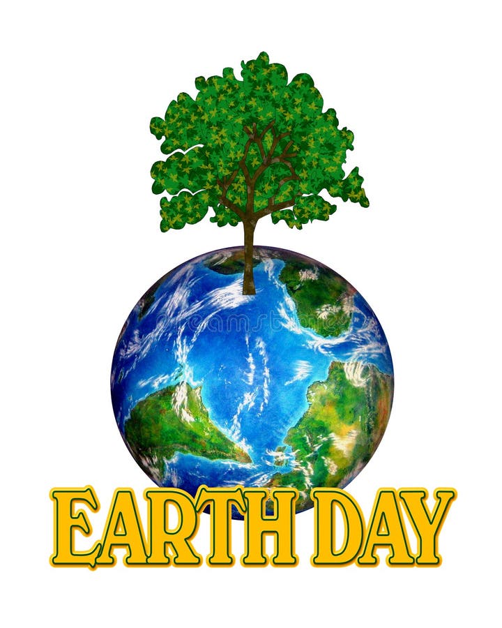 Grafische De Dag Van De Aarde Stock Illustratie - Illustration of ...